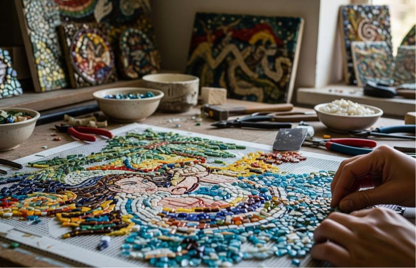 Teknik Mozaik | Mengubah Kepingan Menjadi Mahakarya Bernilai